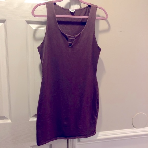 Garage | Dresses | Garage Bodycon Dress Chocolate Brown Large | Poshmark